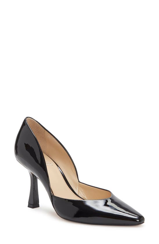 Vince Camuto Karala Pointed Toe Pump In Bisque Patent Leather | ModeSens