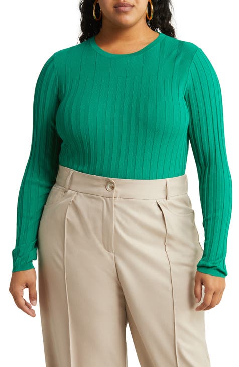 Women's Green Plus-Size Sweaters | Nordstrom
