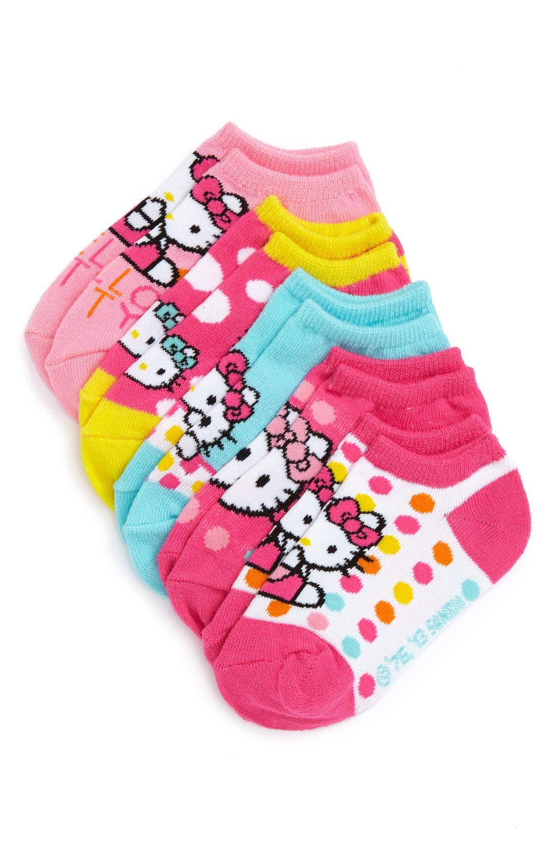 Hello Kitty® Polka Dot Socks (5-Pack) (Toddler & Little Kid) | Nordstrom
