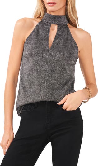 1.STATE Metallic Halter Neck Top | Nordstrom
