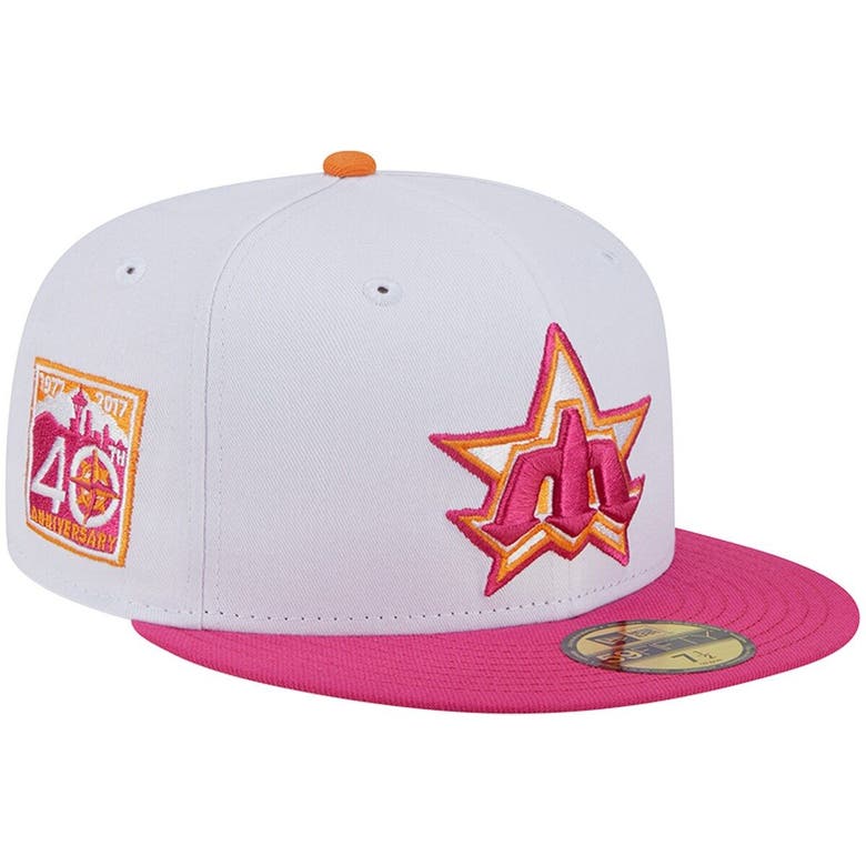 New Era White/pink Seattle Mariners 40th Team Anniversary 59fifty ...