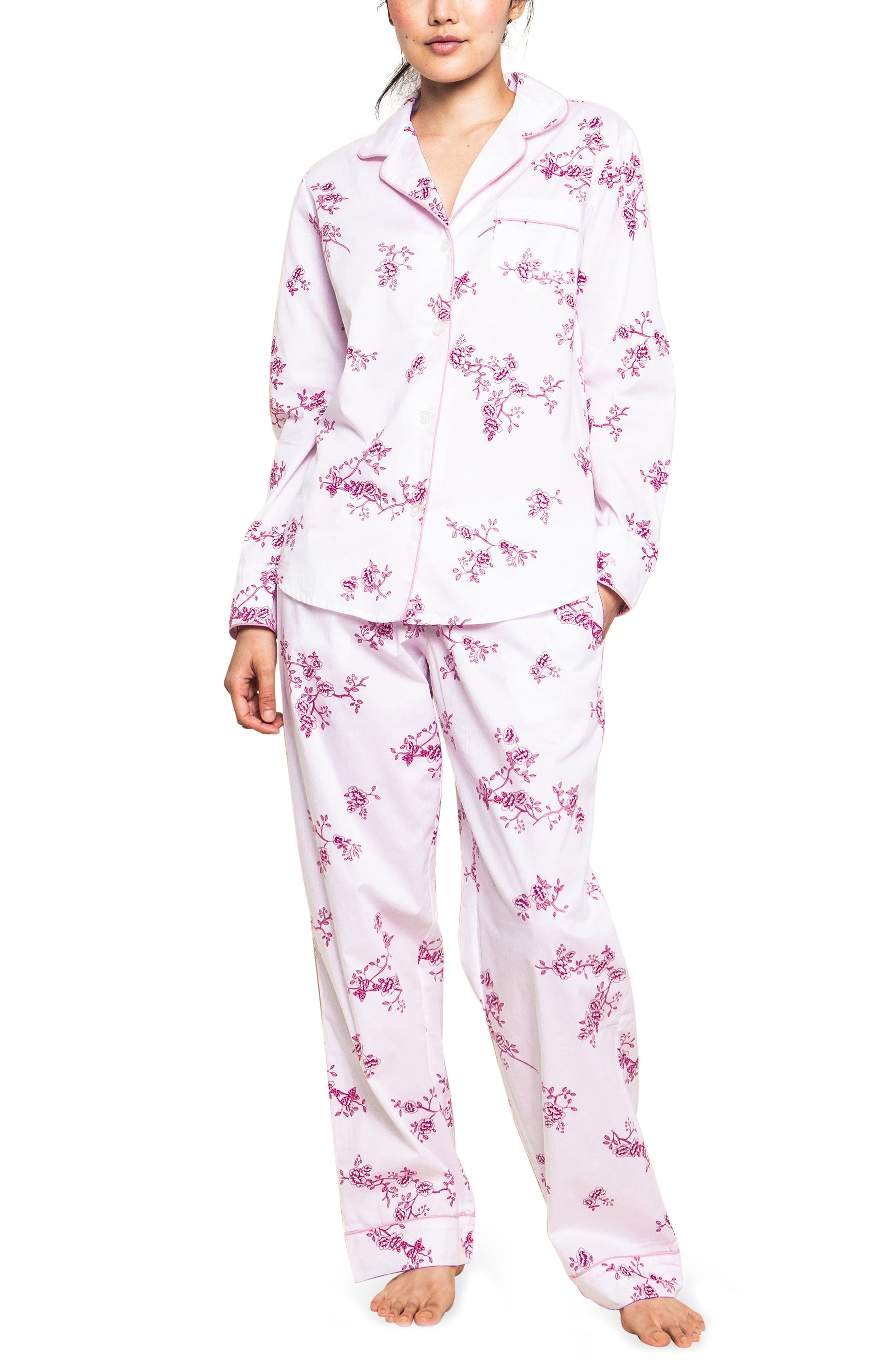 Petite Plume English Rose Pajamas | Nordstrom
