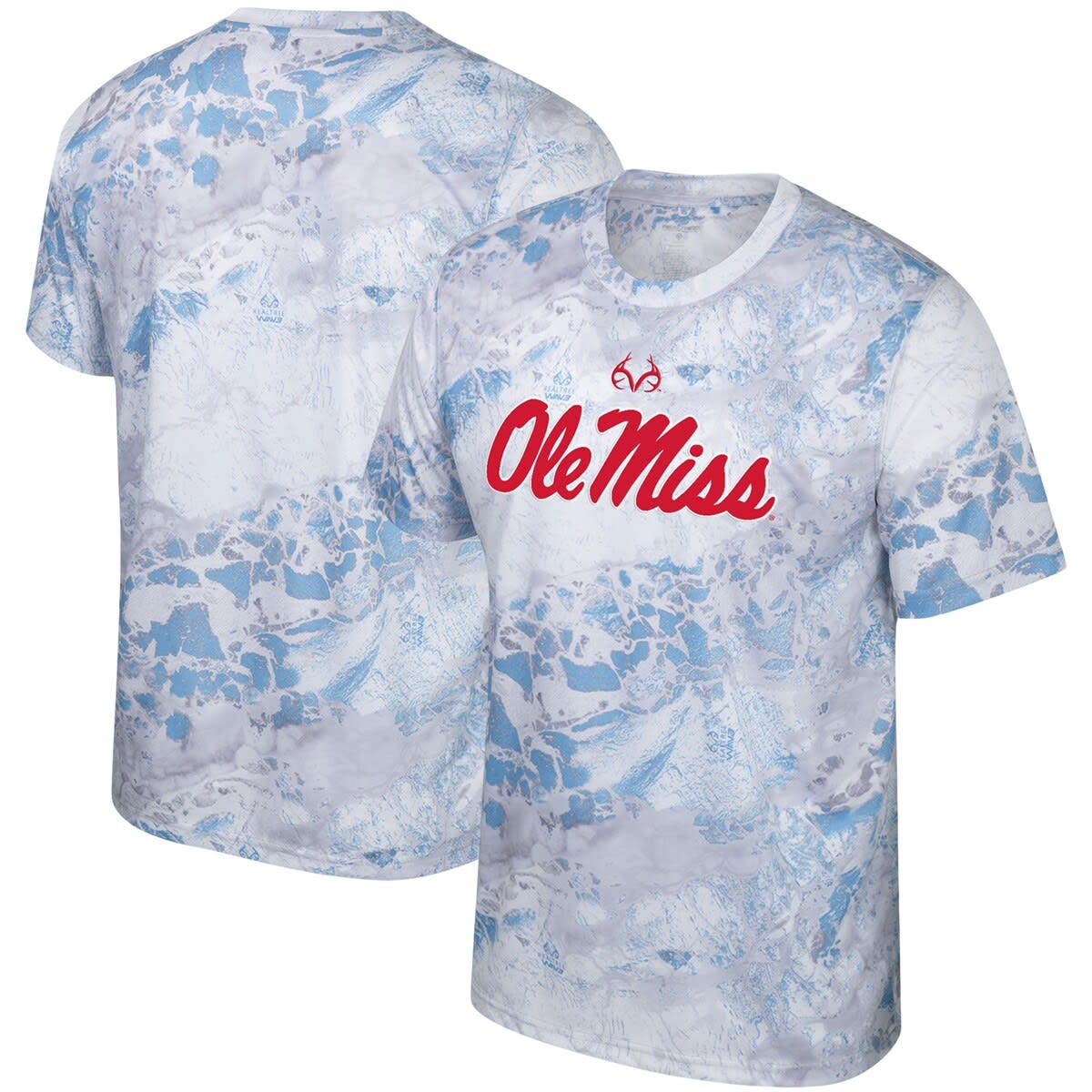 COLOSSEUM Men's Colosseum x Realtree Powder Blue/Silver Ole Miss Rebels ...
