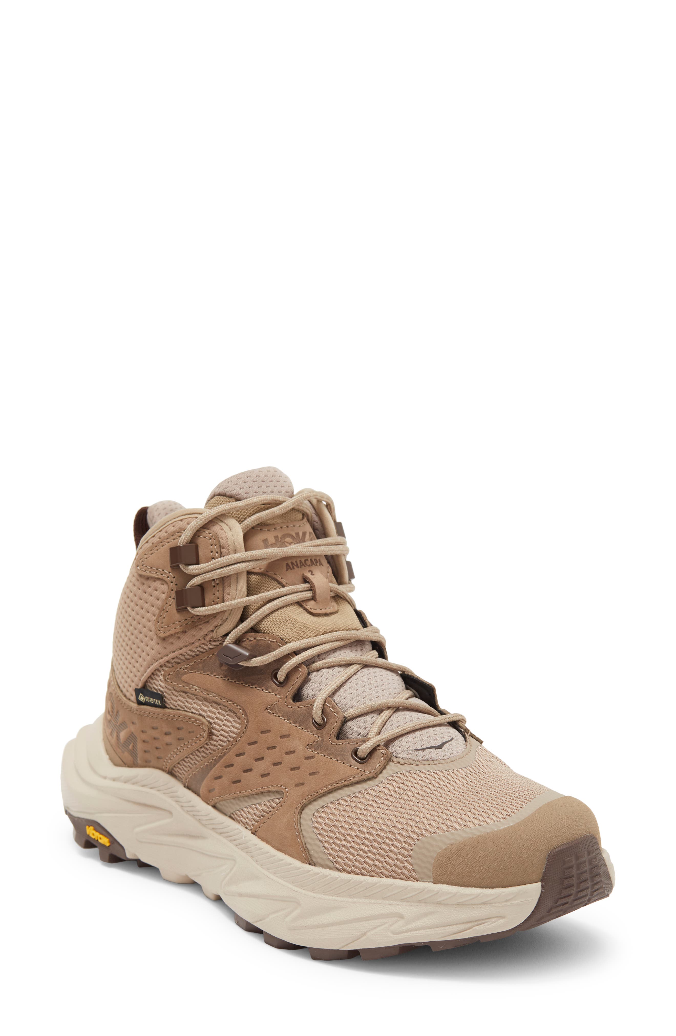 Hoka Anacapa 2 Gore-tex® Waterproof Mid Hiking Shoe In Dune/oxford Tan ...