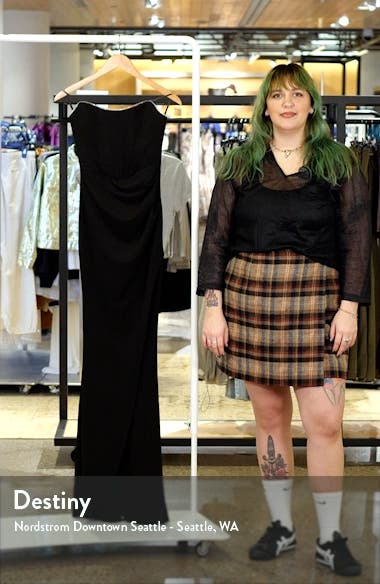 LOVE, NICKIE LEW Strapless Gown with Gloves & Bracelet | Nordstrom