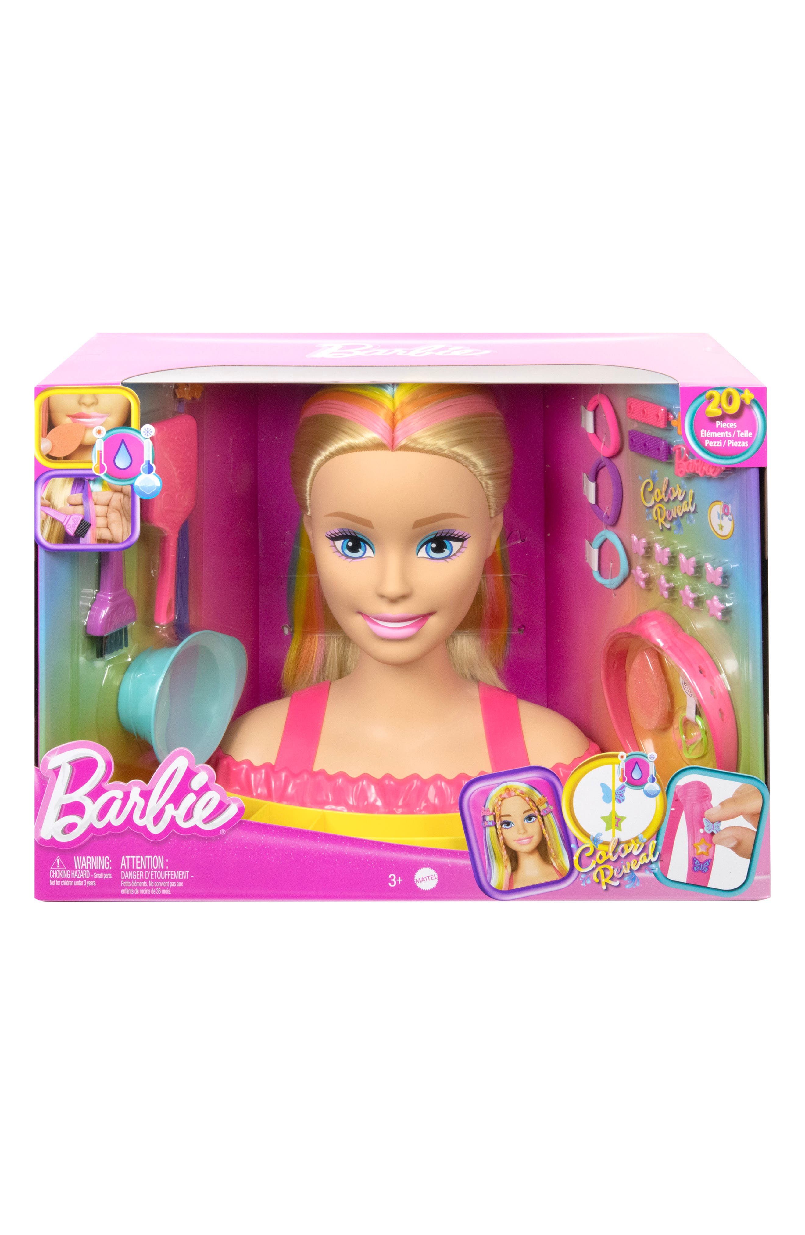 Mattel Barbie® Color Reveal Neon Rainbow Styling Head | Nordstromrack