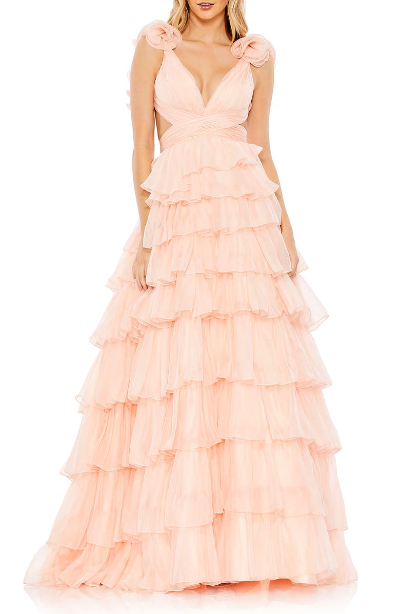 Mac Duggal Tiered Ruffle Tulle Gown | Nordstrom