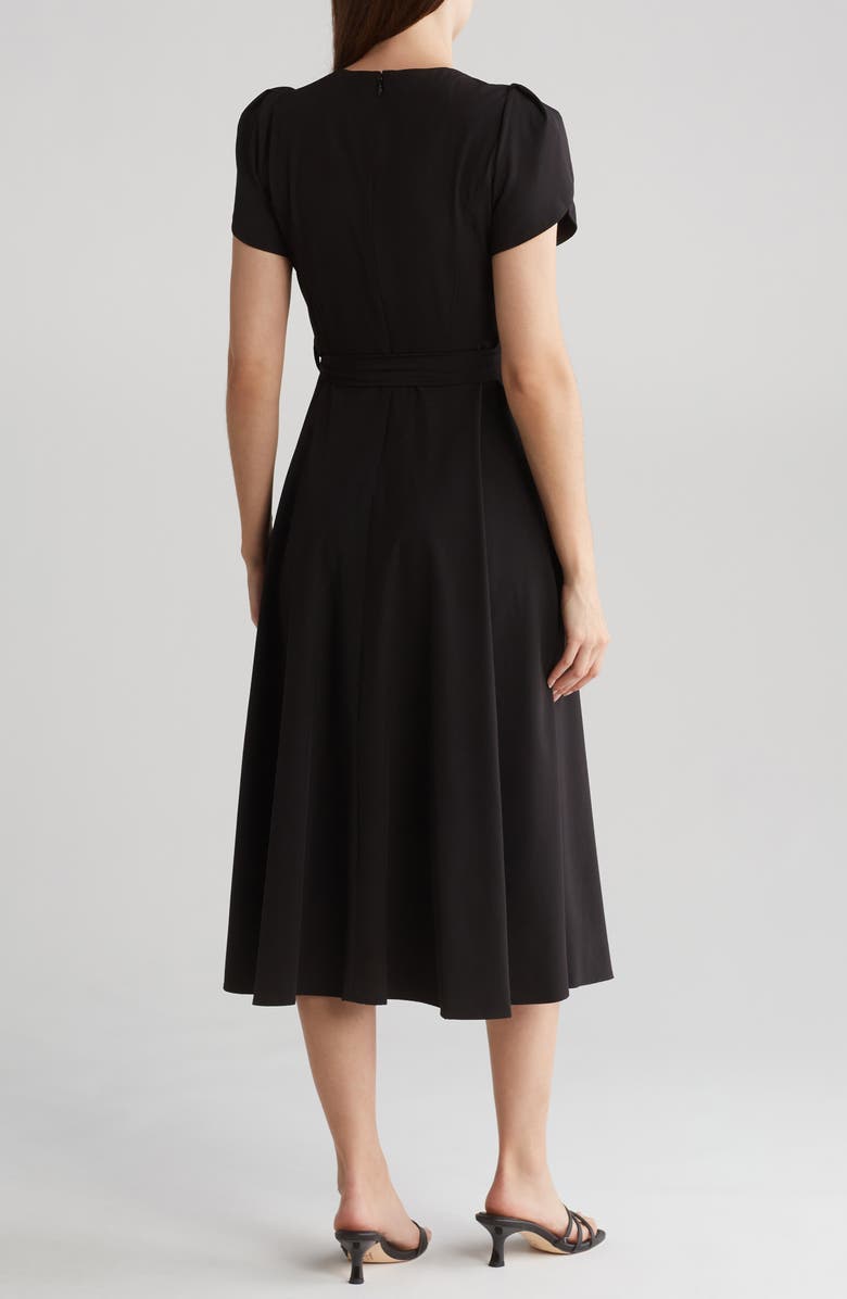 Calvin Klein Comm Tie Waist Tulip Sleeve Dress | Nordstromrack