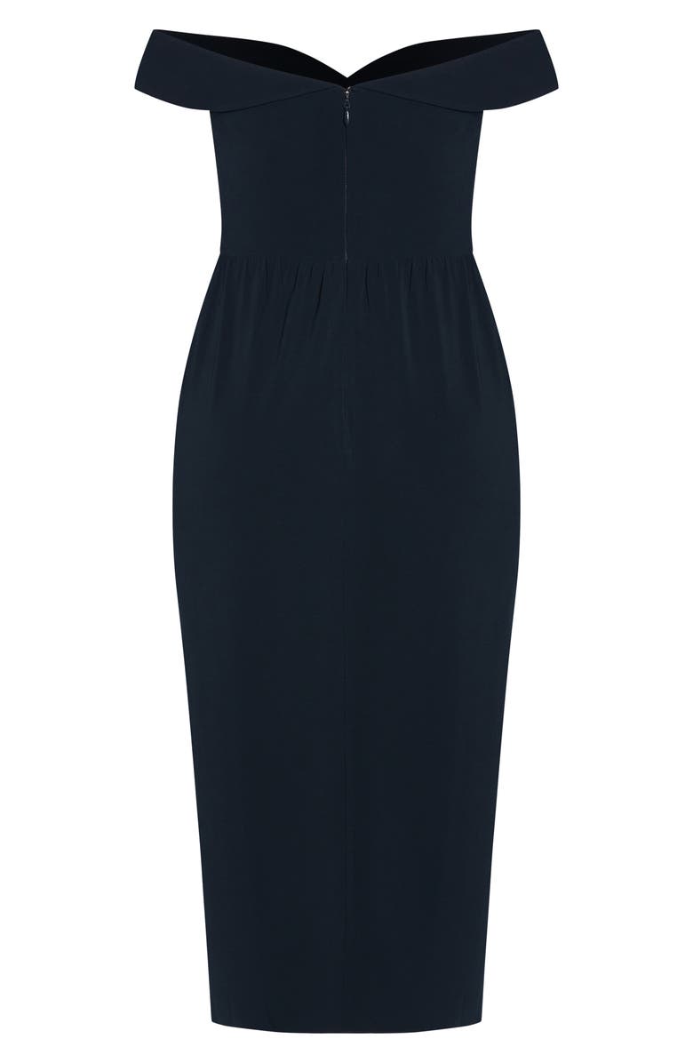 City Chic Ripple Love Off the Shoulder Maxi Dress | Nordstrom