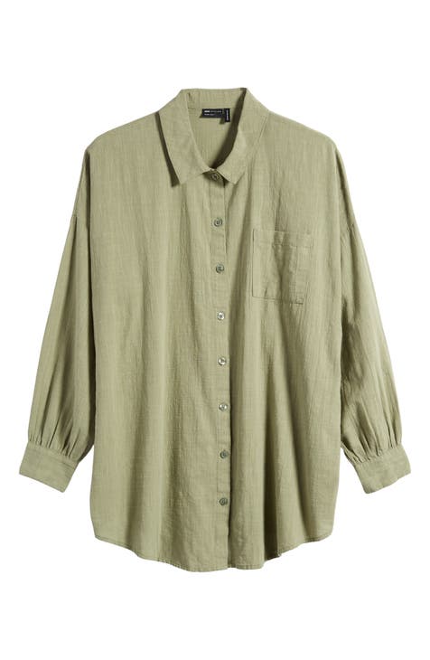 Women's Green Button Up Tops | Nordstrom
