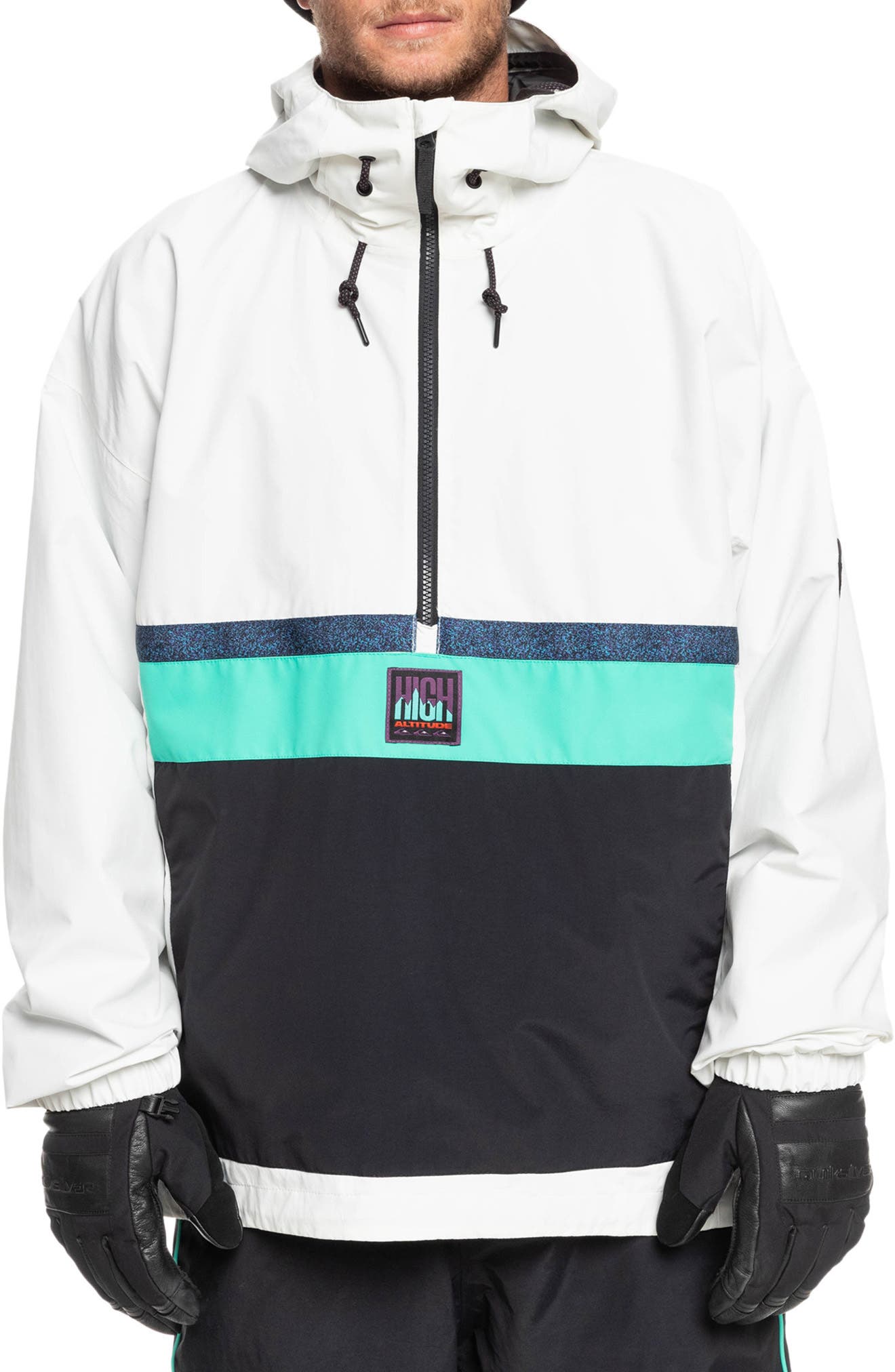 Quiksilver Steeze Water Repellent Half Zip Snow Jacket | Nordstrom