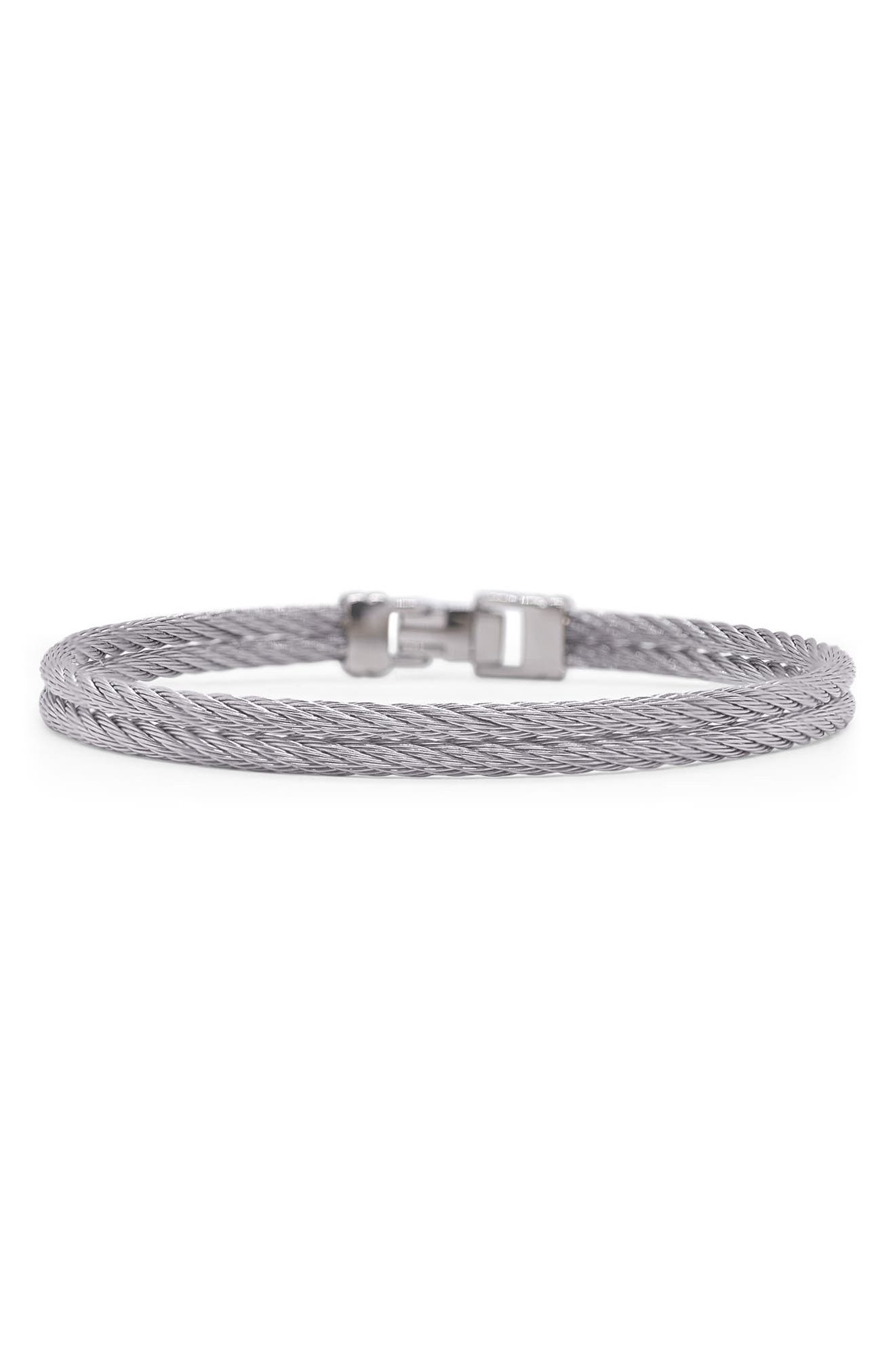 ALOR® Stainless Steel Twisted Rope Bangle Bracelet | Nordstromrack