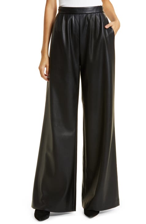 Womens Faux Leather Wide Leg Pants Nordstrom