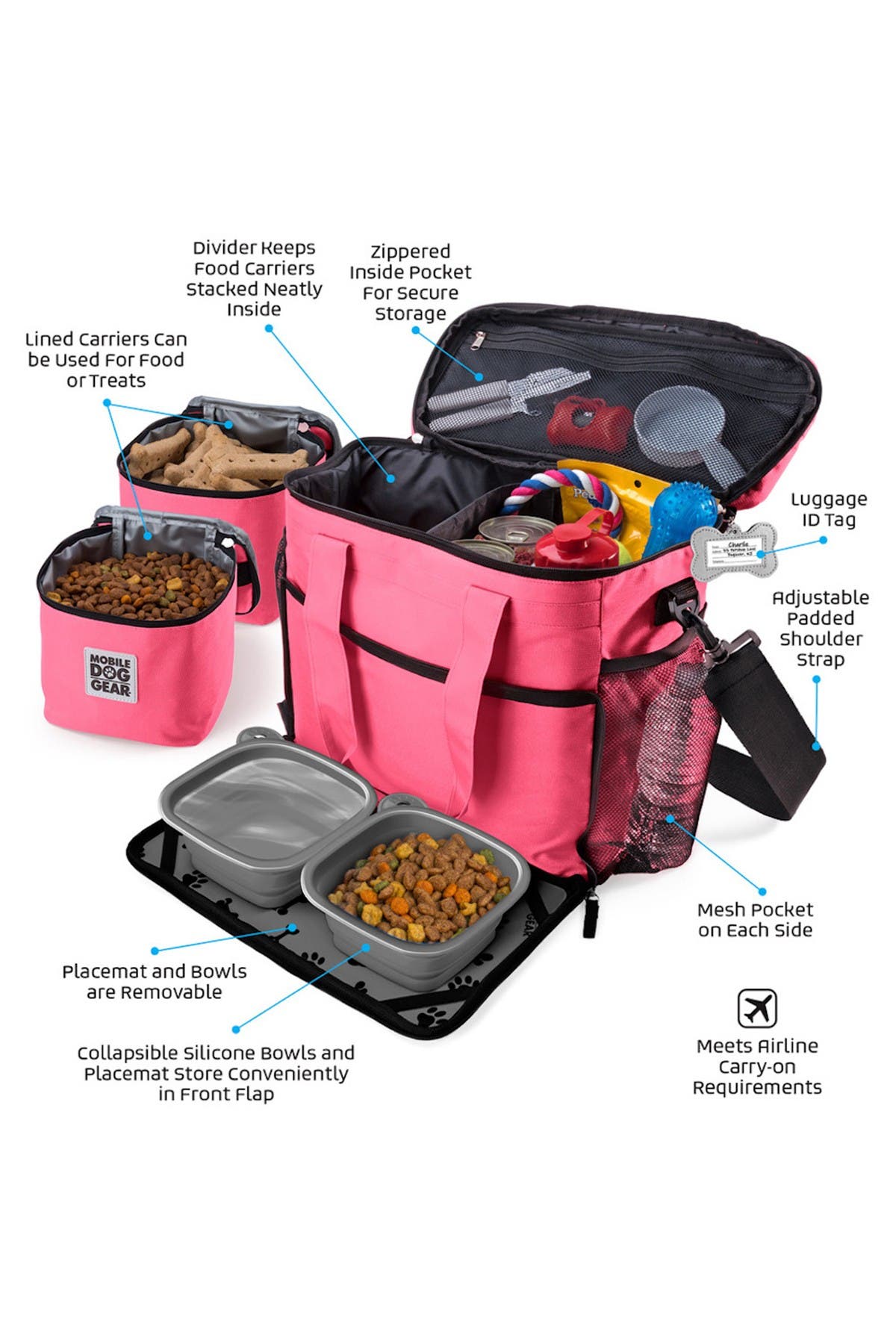 MOBILE DOG GEAR Week Away(R) Bag - Med/Lg Dogs - Pink | Nordstromrack