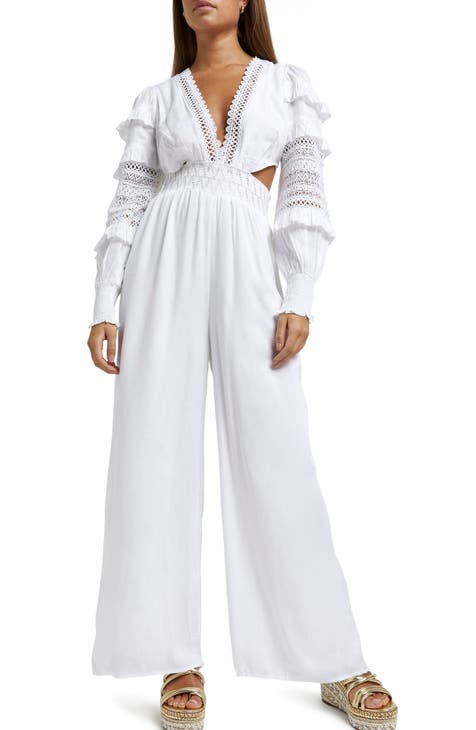 White Jumpsuits & Rompers for Women | Nordstrom