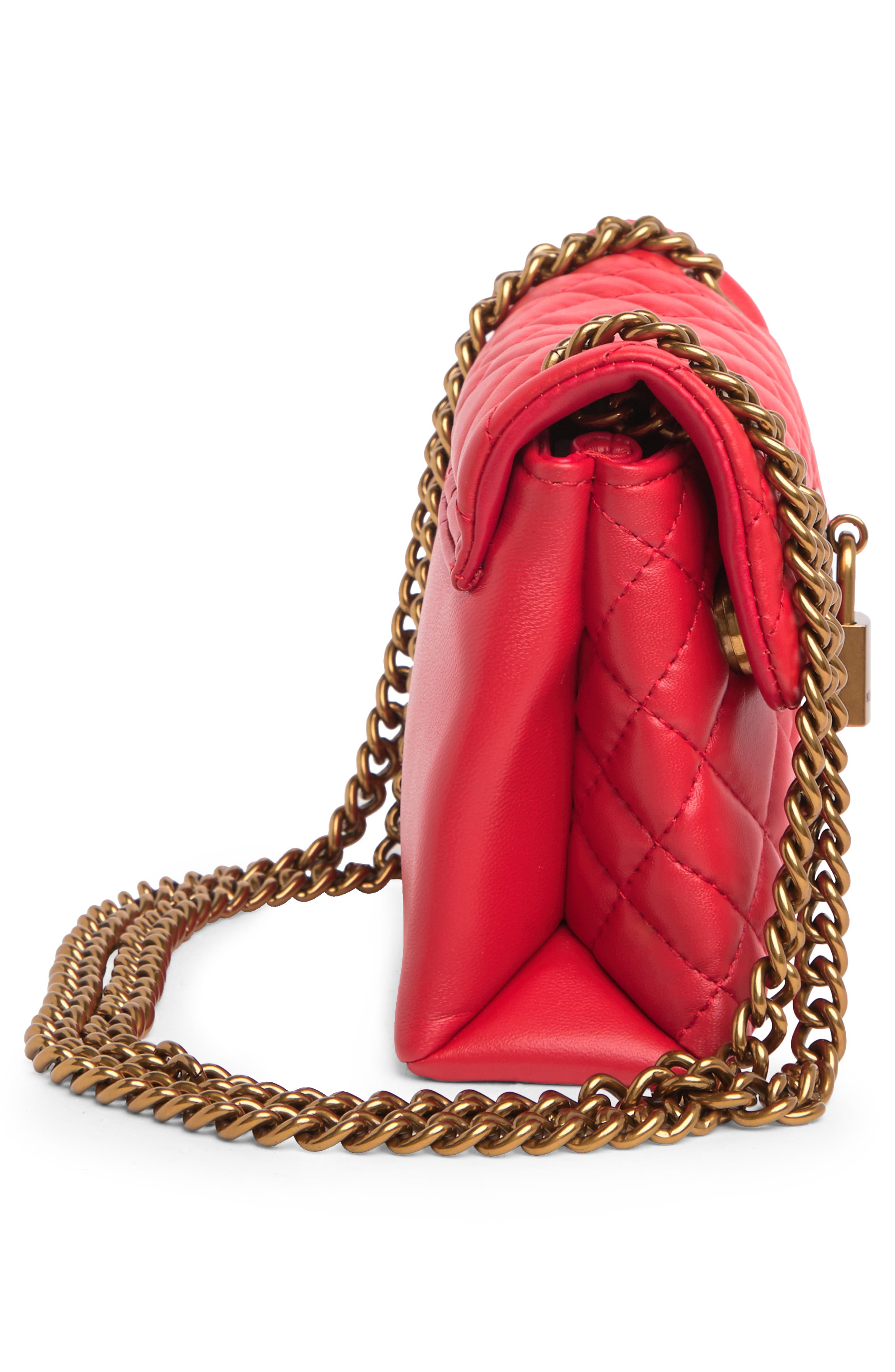 Kurt Geiger London Mini Brixton Lock Quilted Leather Shoulder Bag ...