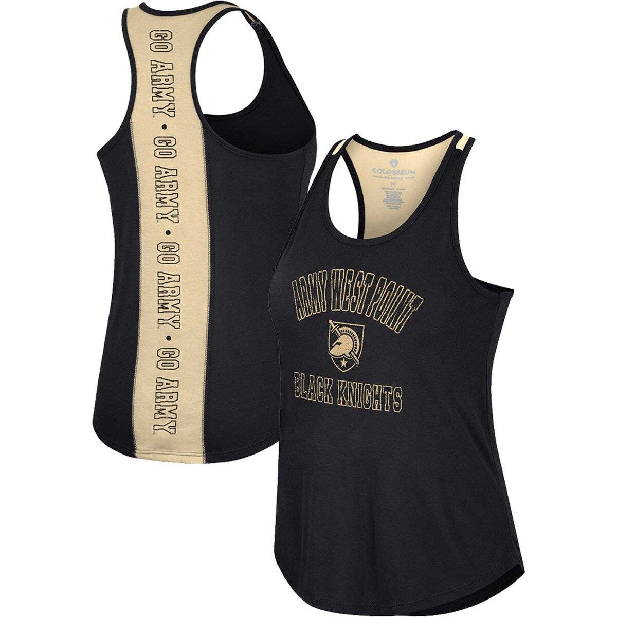 COLOSSEUM Women's Colosseum Black Army Black Knights 10 Days Racerback ...