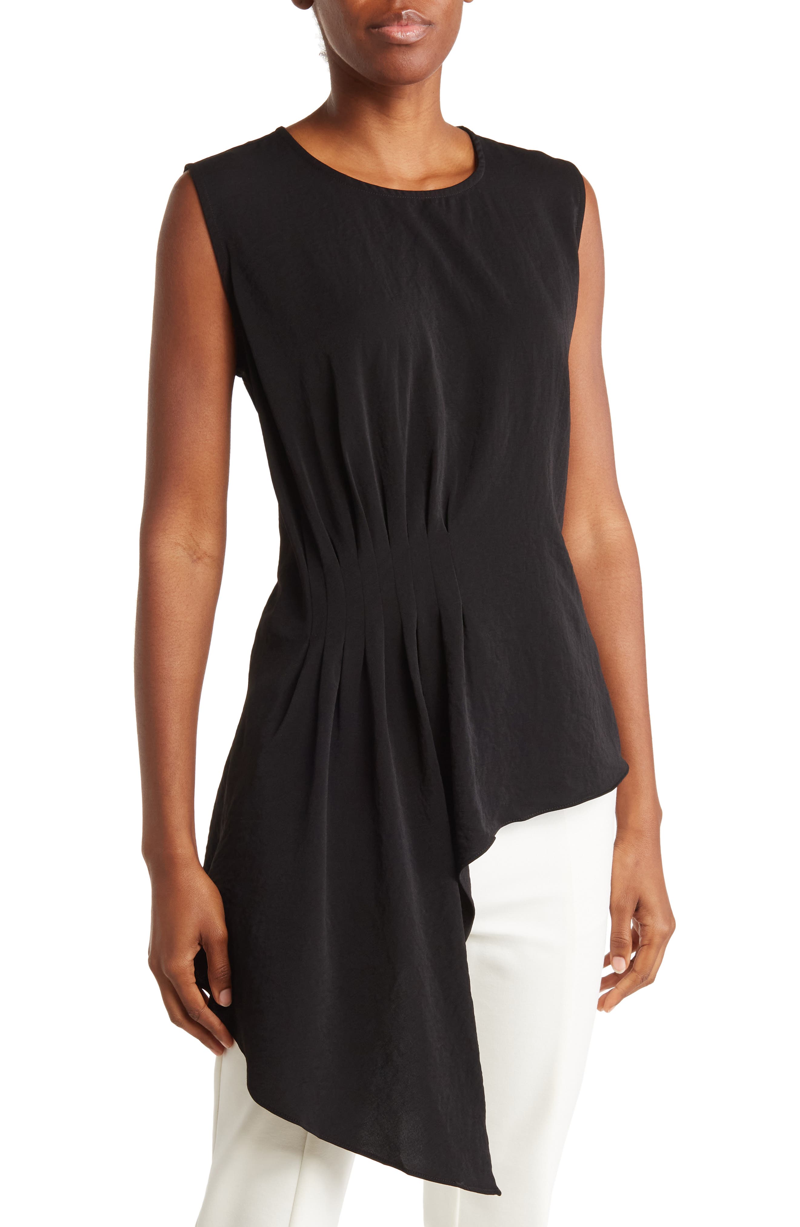 PATRIZIA LUCA Ruched Side Tail Top | Nordstromrack