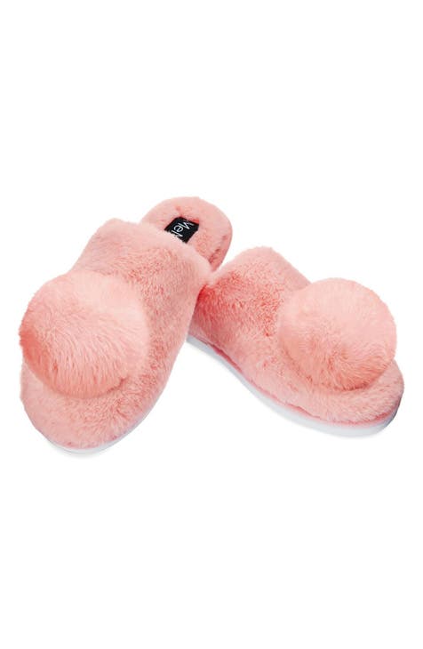 Women's Pink Fuzzy Slippers | Nordstrom