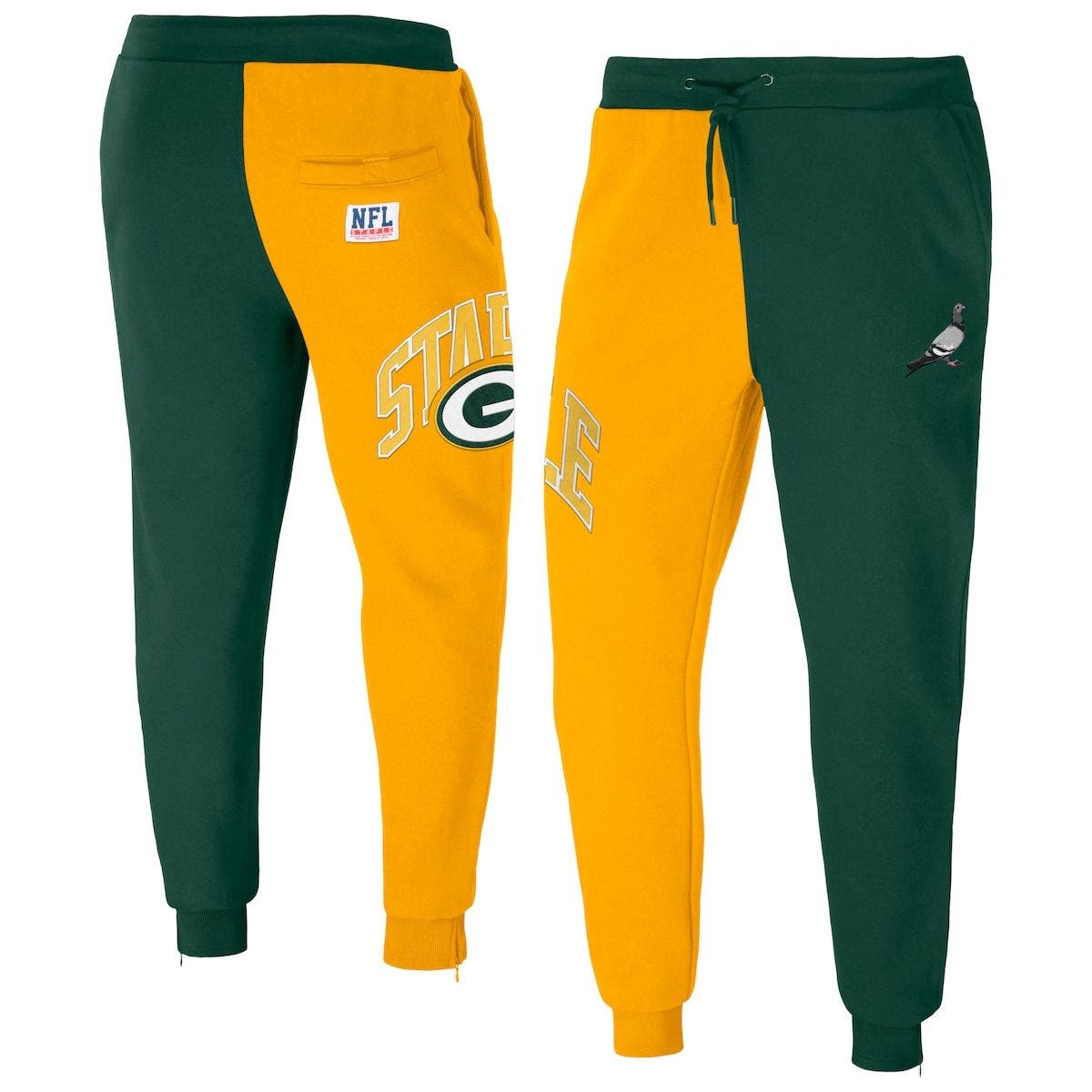 STAPLE Men's NFL x Staple Hunter Green Green Bay Packers Split Logo ...