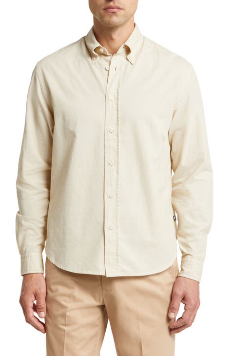 Interesting Mens Ivory Button Down Dress Shirt Gallery