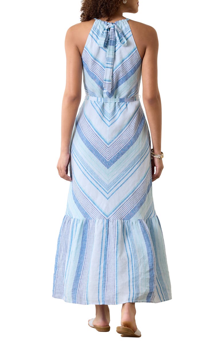 Tommy Bahama Ocean Reverie Chevron Stripe Linen Maxi Sundress | Nordstrom