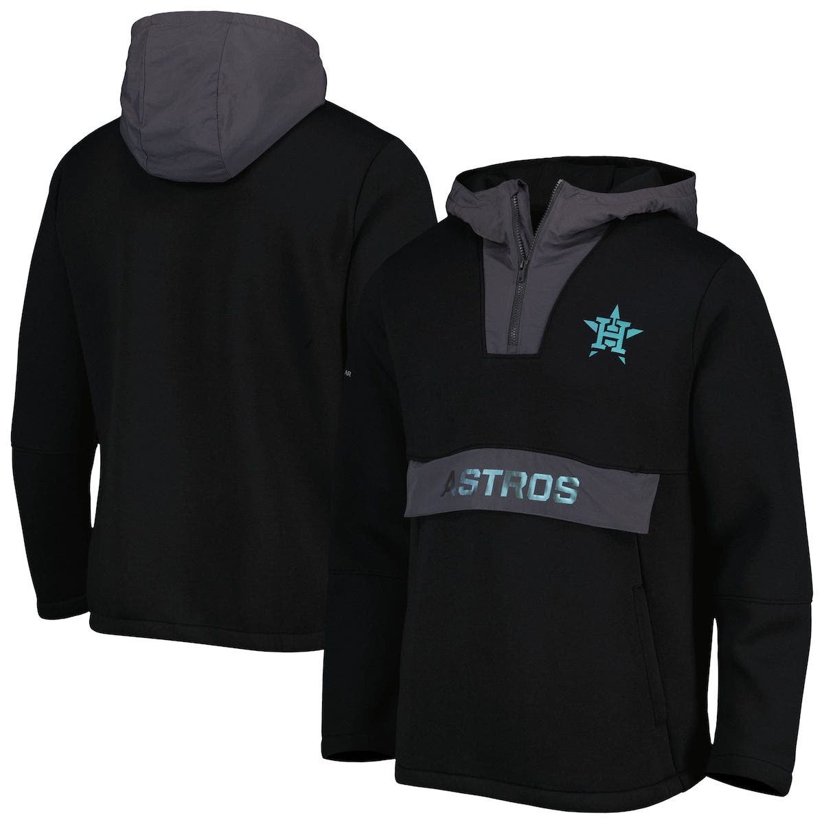 LEVELWEAR Men's Levelwear Black Houston Astros Ruckus Quarter-Zip ...