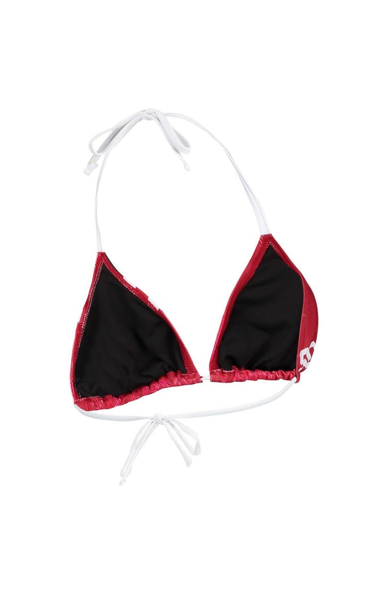 Foco Womens Foco Crimson Oklahoma Sooners Wordmark Bikini Top Nordstrom