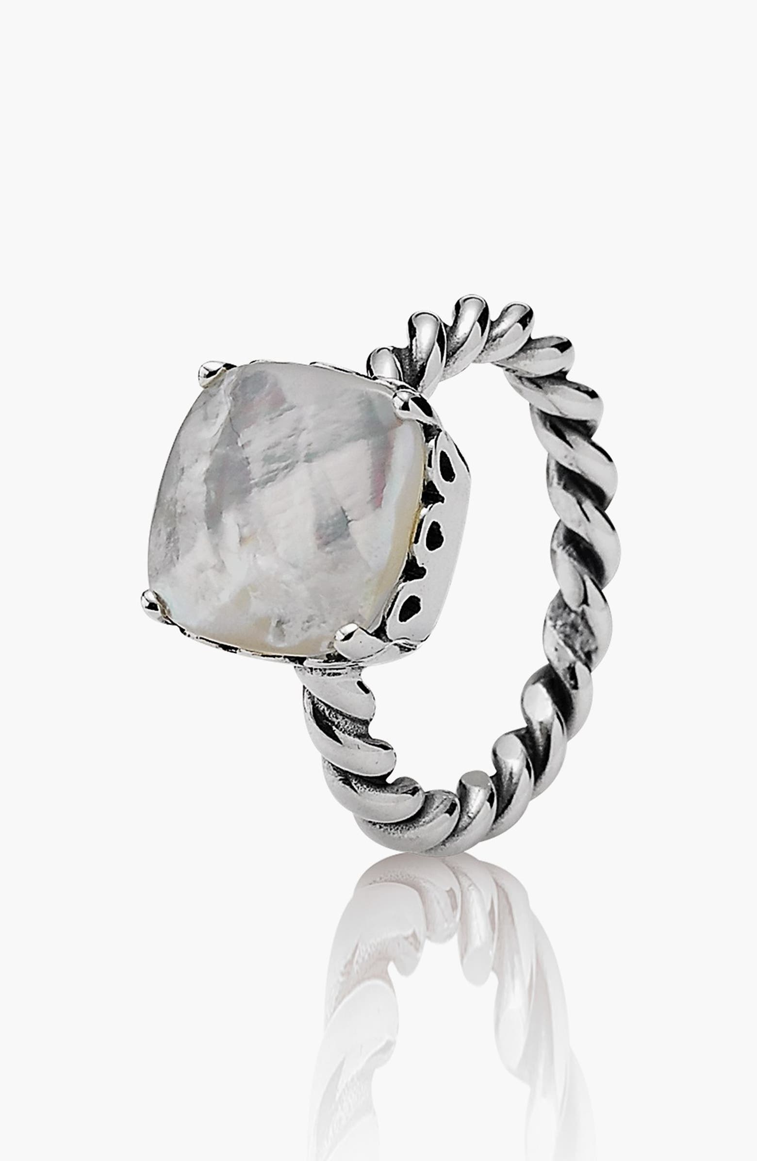 PANDORA 'Sincerity' Mother-of-Pearl Ring | Nordstrom PANDORA 'Sincerity' Mother-of-Pearl Ring | Nordstrom