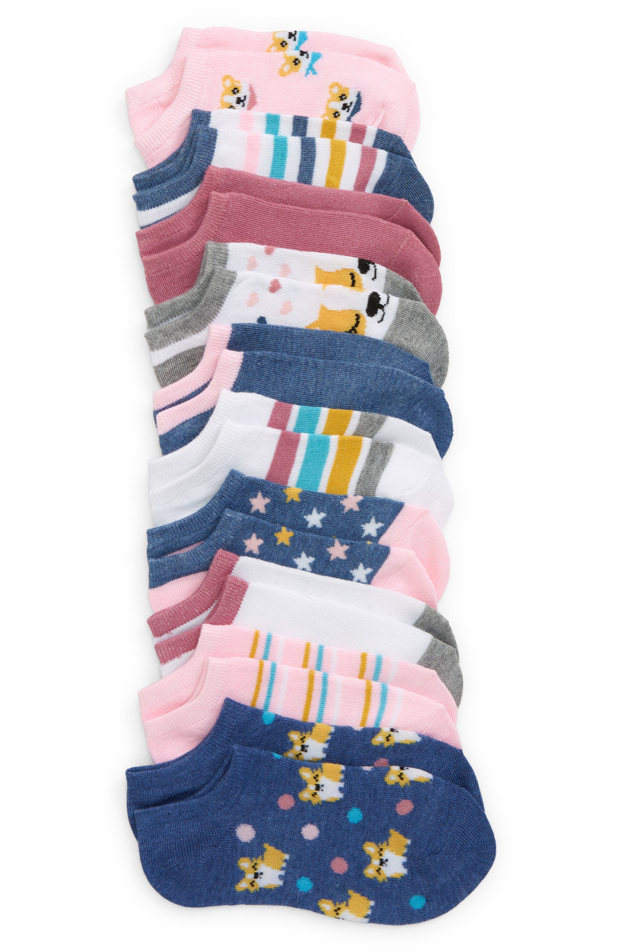 Capelli New York Kids' Assorted 10-Pack No-Show Socks | Nordstromrack