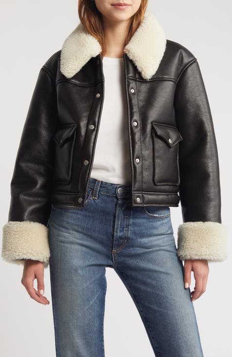 Black Shearling & Faux Shearling | Nordstrom