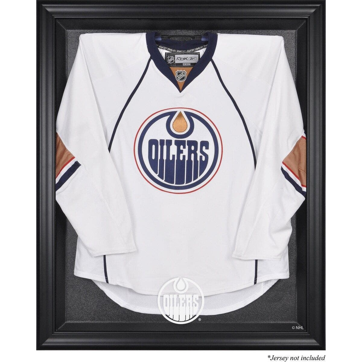FANATICS AUTHENTIC Edmonton Oilers Black Framed Jersey Display Case ...