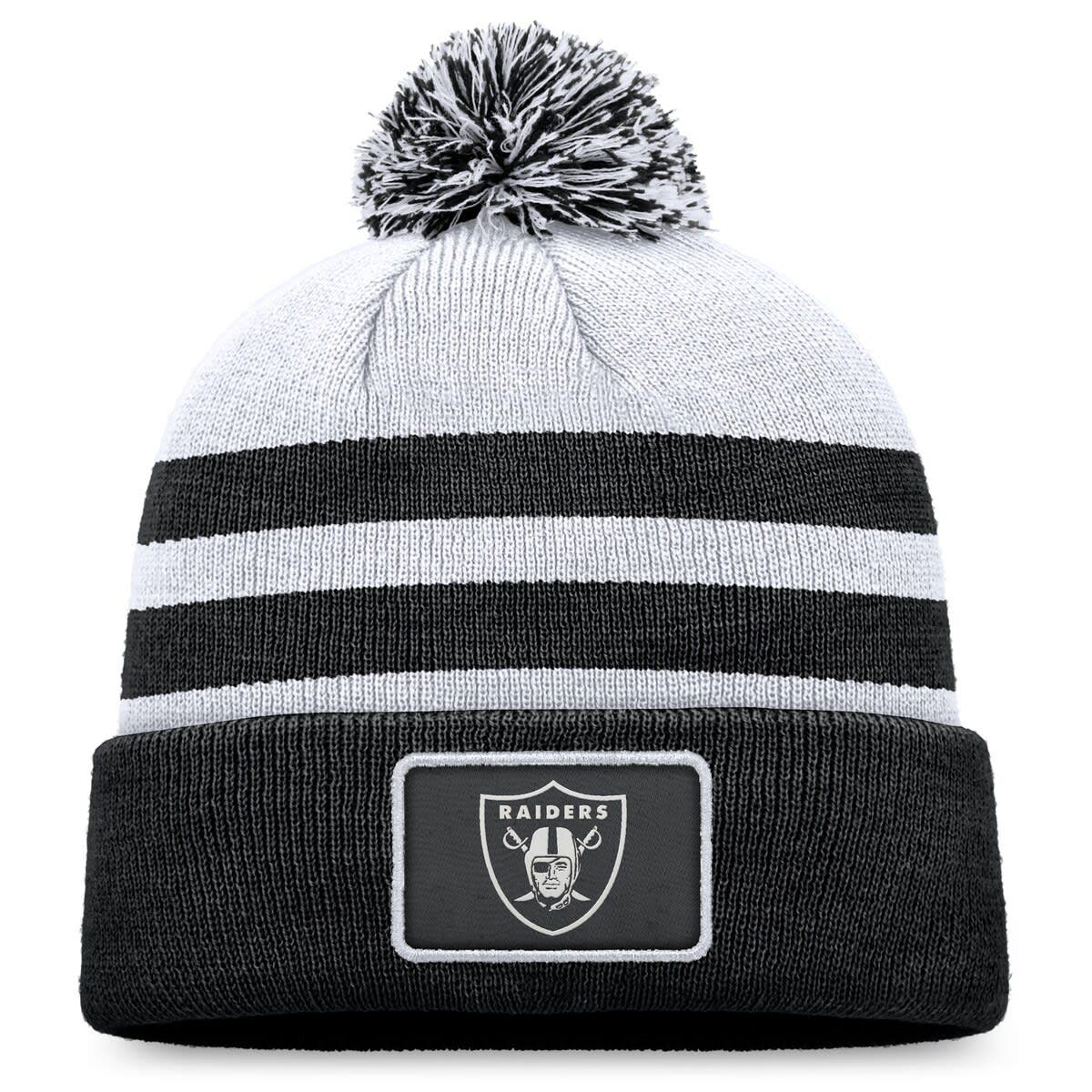 FANATICS Men's Fanatics Branded Black Las Vegas Raiders Cuffed Knit Hat ...