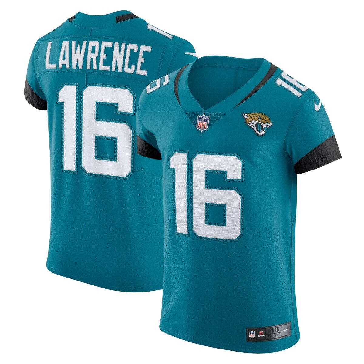 Nike Men's Nike Trevor Lawrence Teal Jacksonville Jaguars Vapor Elite ...