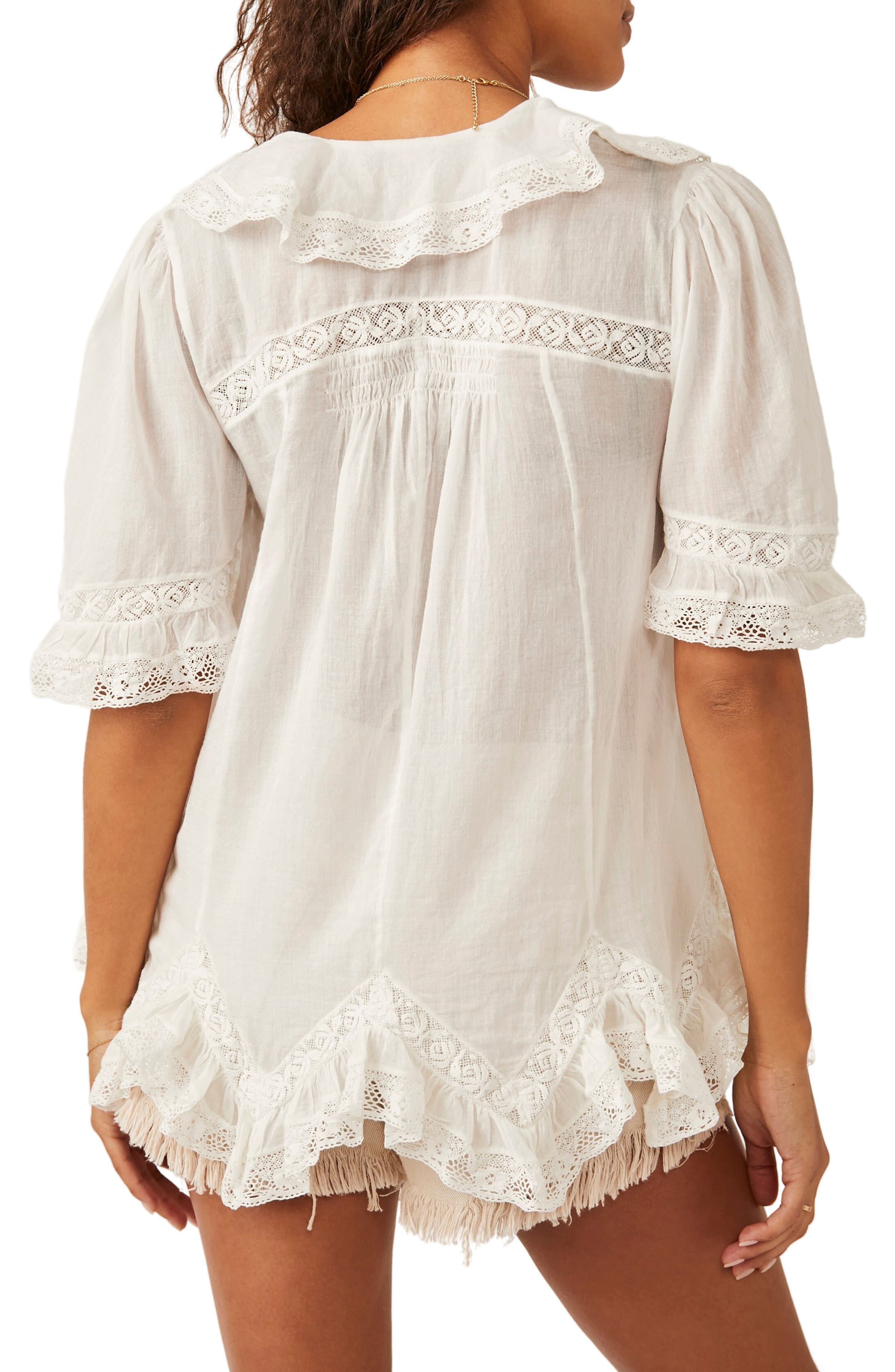Free People Ruffle Cotton Top | Nordstrom