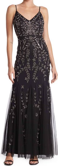 Marina Beaded V-Neck Gown | Nordstromrack