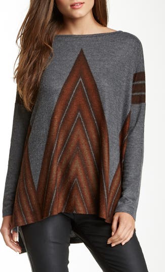 GO COUTURE Printed Dolman Sleeve Sweater | Nordstromrack