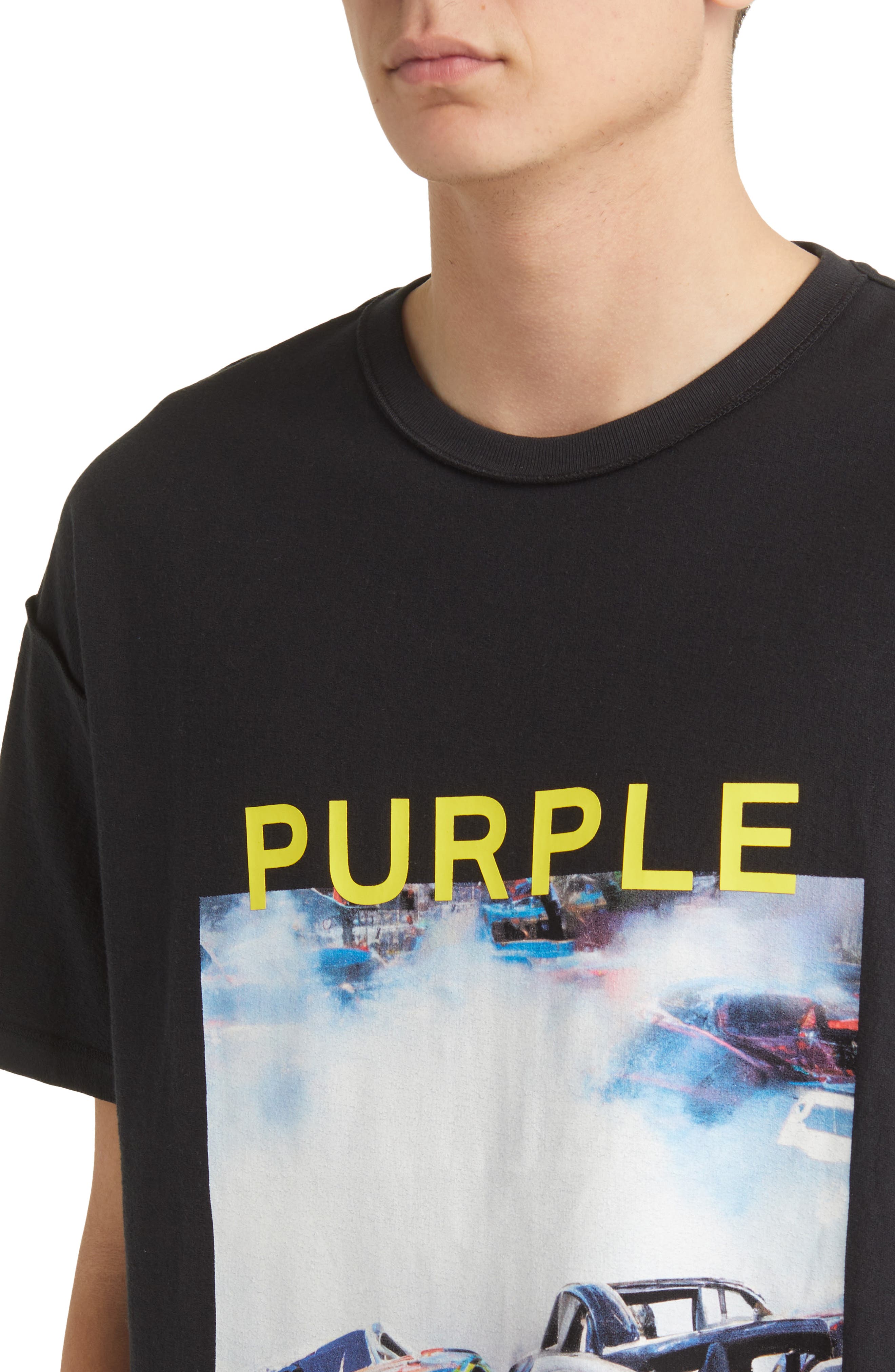 PURPLE BRAND Textured Inside Out Graphic Tee | Nordstrom