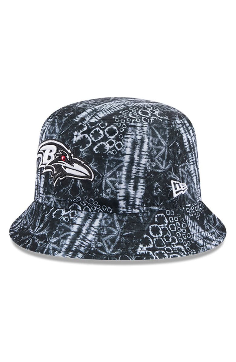New Era Men's New Era Black Baltimore Ravens Shibori Bucket Hat | Nordstrom
