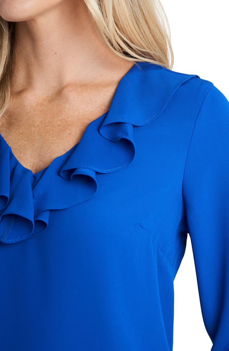 CeCe Ruffle Detail V-Neck Blouse | Nordstrom