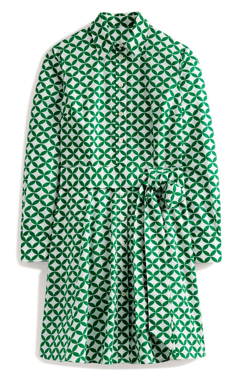 Boden Amy Tie Belt Long Sleeve Cotton Shirtdress | Nordstrom