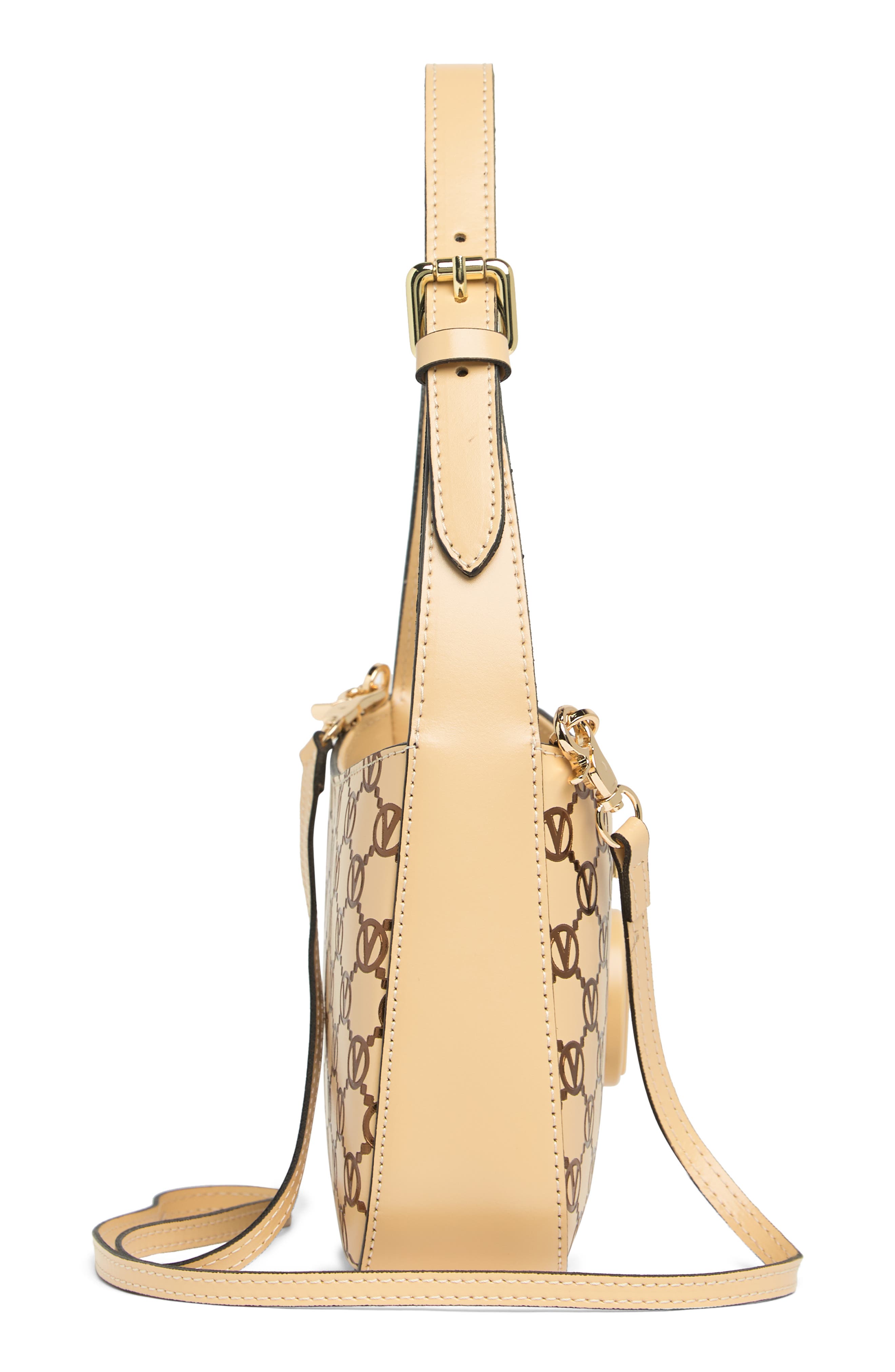 VALENTINO BY MARIO VALENTINO Kai Monogram Leather Shoulder Bag ...