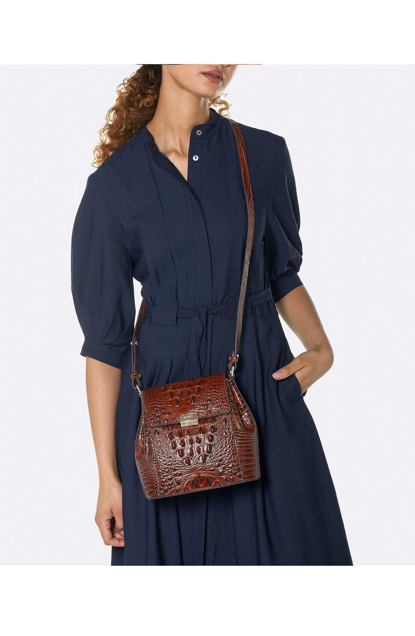 Brahmin Margo Snake Embossed Leather Crossbody Bag | Nordstrom