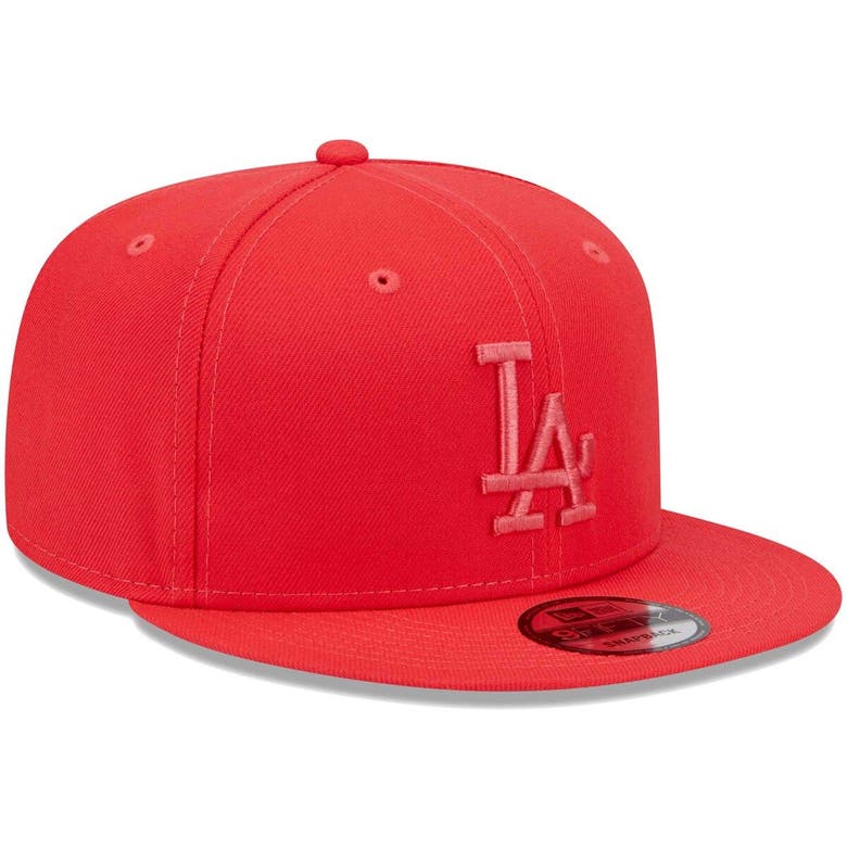 New Era Red Los Angeles Dodgers Spring Color Basic 9fifty Snapback Hat ...