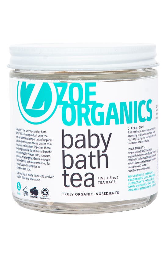 Zoe Organics Baby Bath Tea In Turquoise | ModeSens
