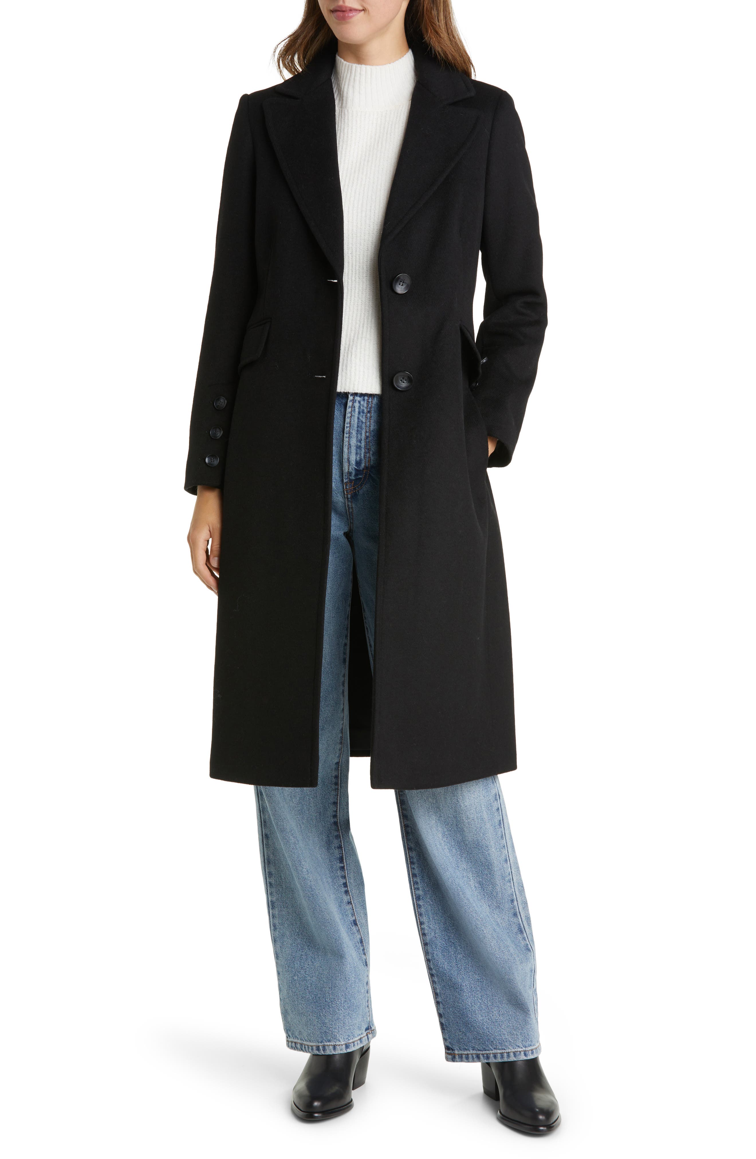 Sam Edelman Long Twill Coat | Nordstrom