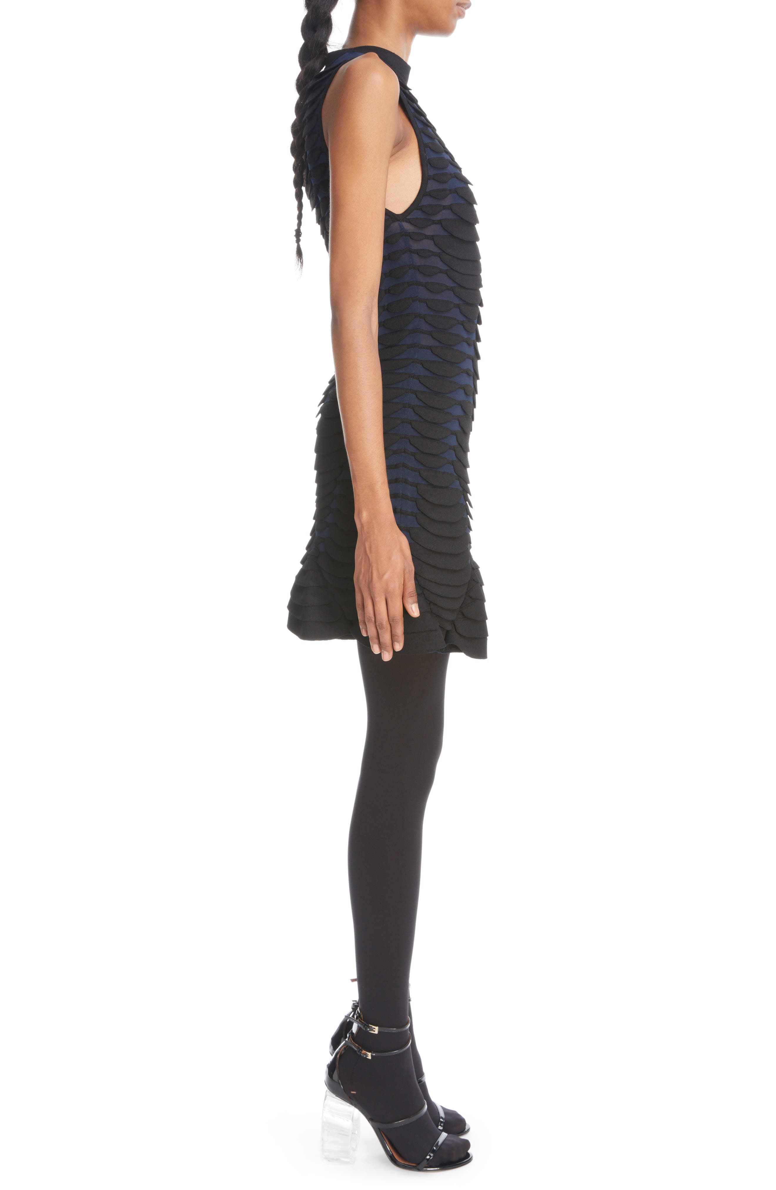 Alaïa 3D Python Effect Minidress | Nordstrom