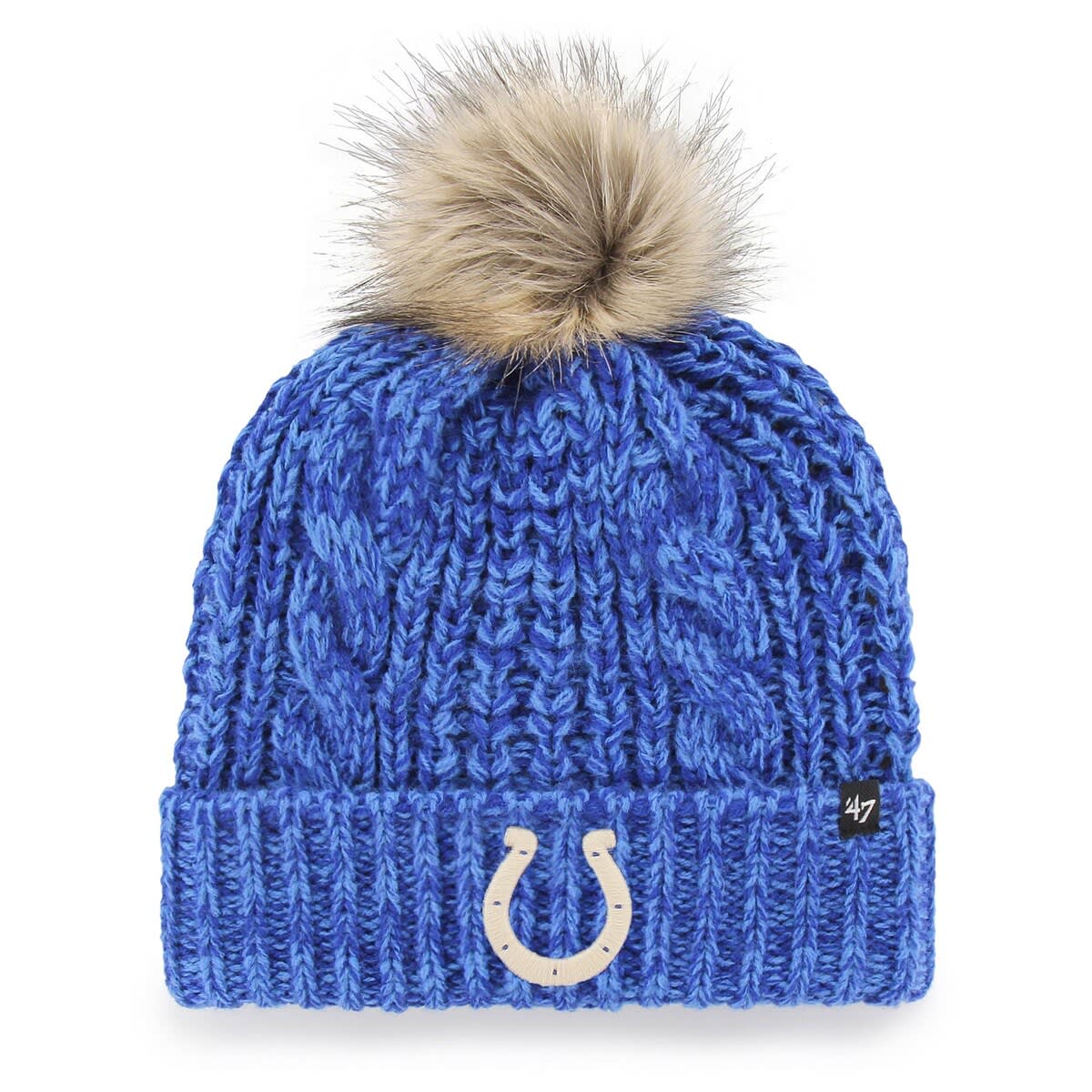 '47 Women's '47 Royal Indianapolis Colts Meeko Cuffed Knit Hat with Pom ...