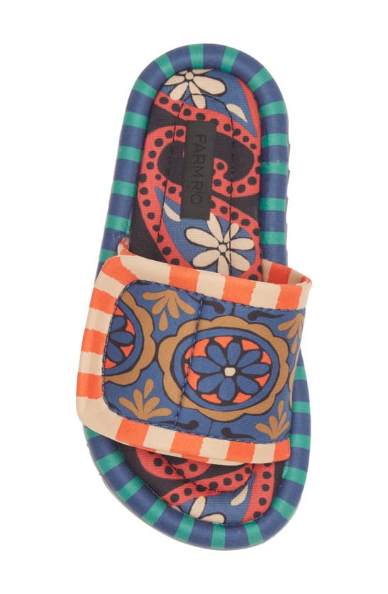 Farm Rio Puffy Slide Sandal In Night Sky Black | ModeSens