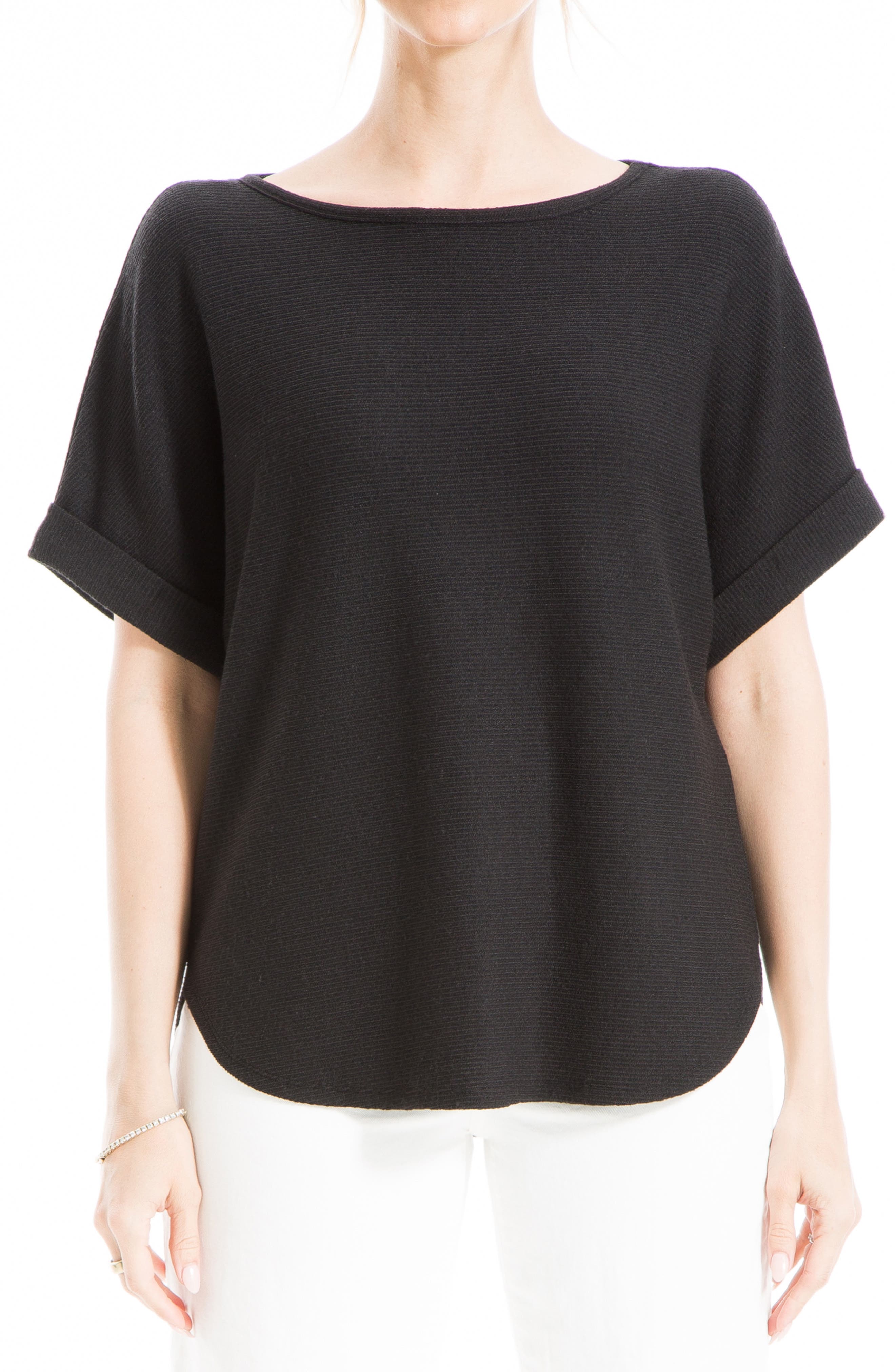 MAX STUDIO Short Sleeve Ribbed T-Shirt | Nordstromrack